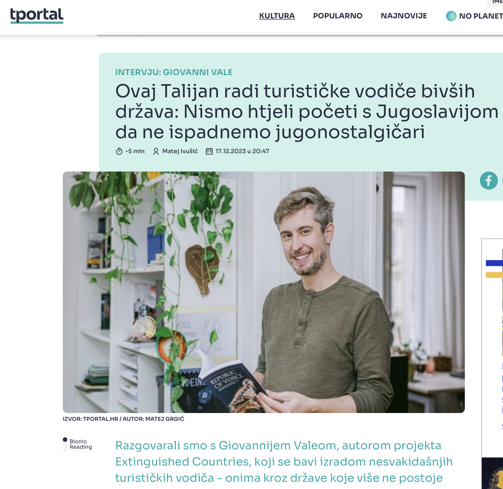 Our interview with Tportal – Extinguished Countries